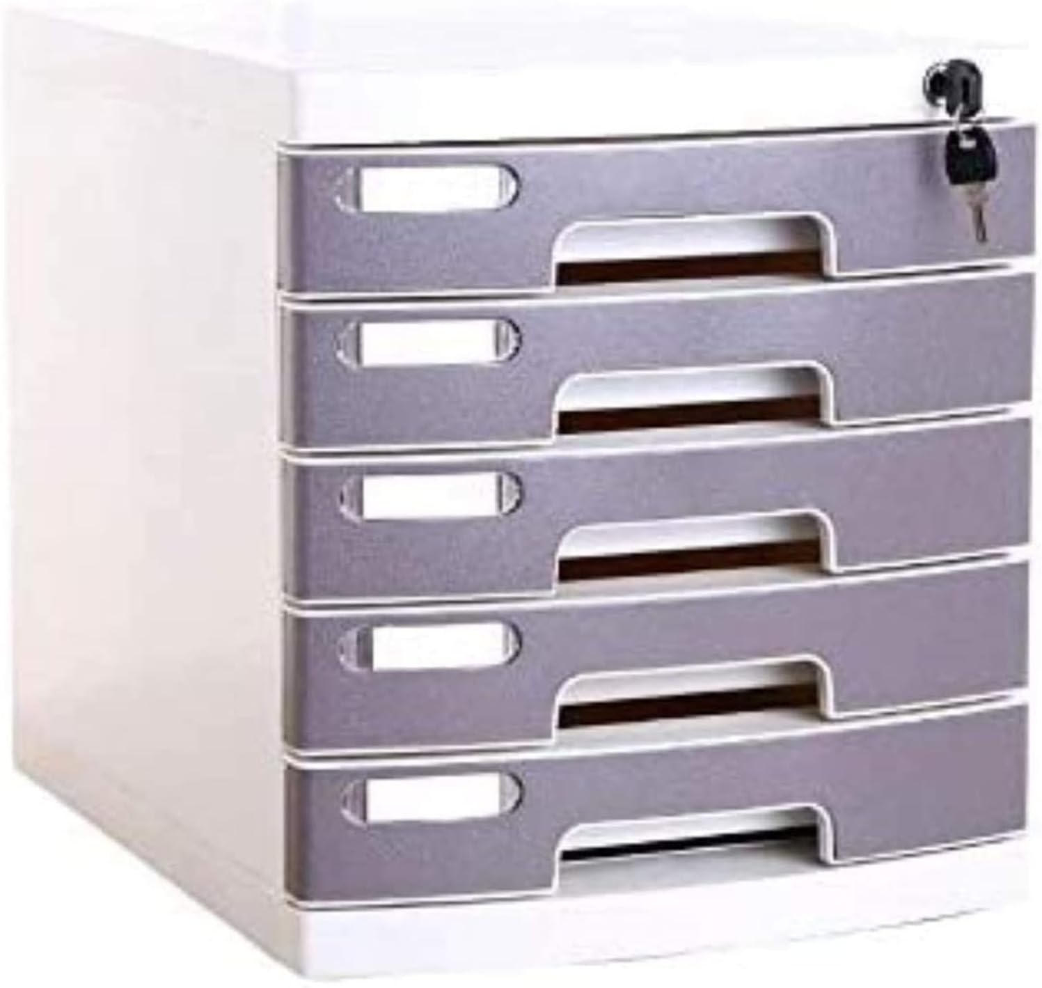 Amazon.com: TUBBEK File Cabinet Plastic Storage Drawer Desk, 5-Layer ...