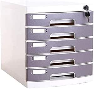 Amazon.com: TUBBEK File Cabinet Plastic Storage Drawer Desk, 5-Layer ...