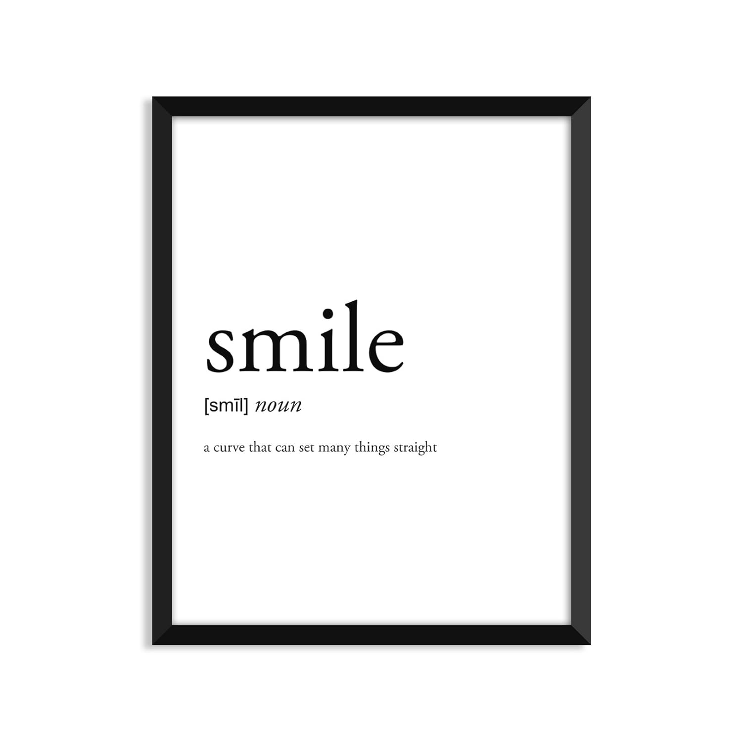 Amazon.com: Smile definition - Unframed art print poster or greeting ...