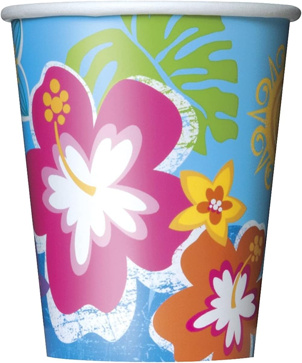 Amazon.com: 9oz Hula Girl Luau Party Cups, 8ct : Toys & Games
