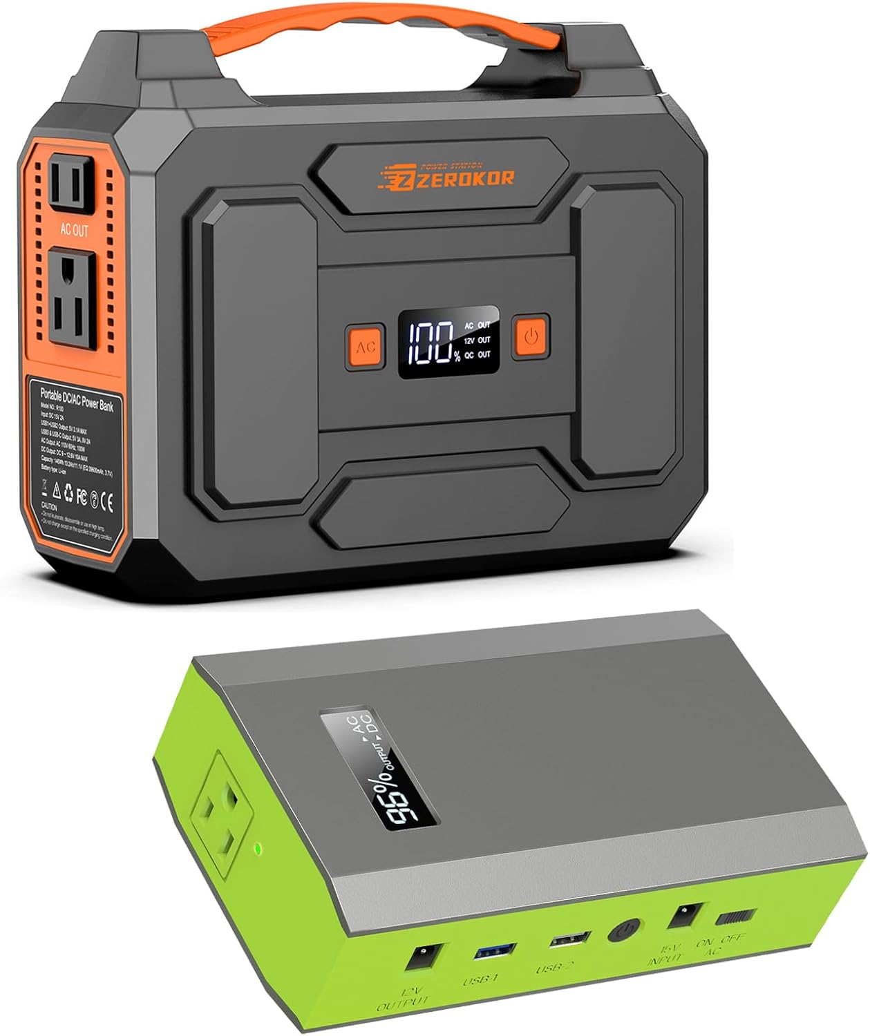 Amazon.com: ZeroKor Portable Power Station 100W and 65W Portable Laptop ...