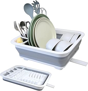 Amazon.com - MontNorth Collapsible Dish Drainer with Drain Plug and ...