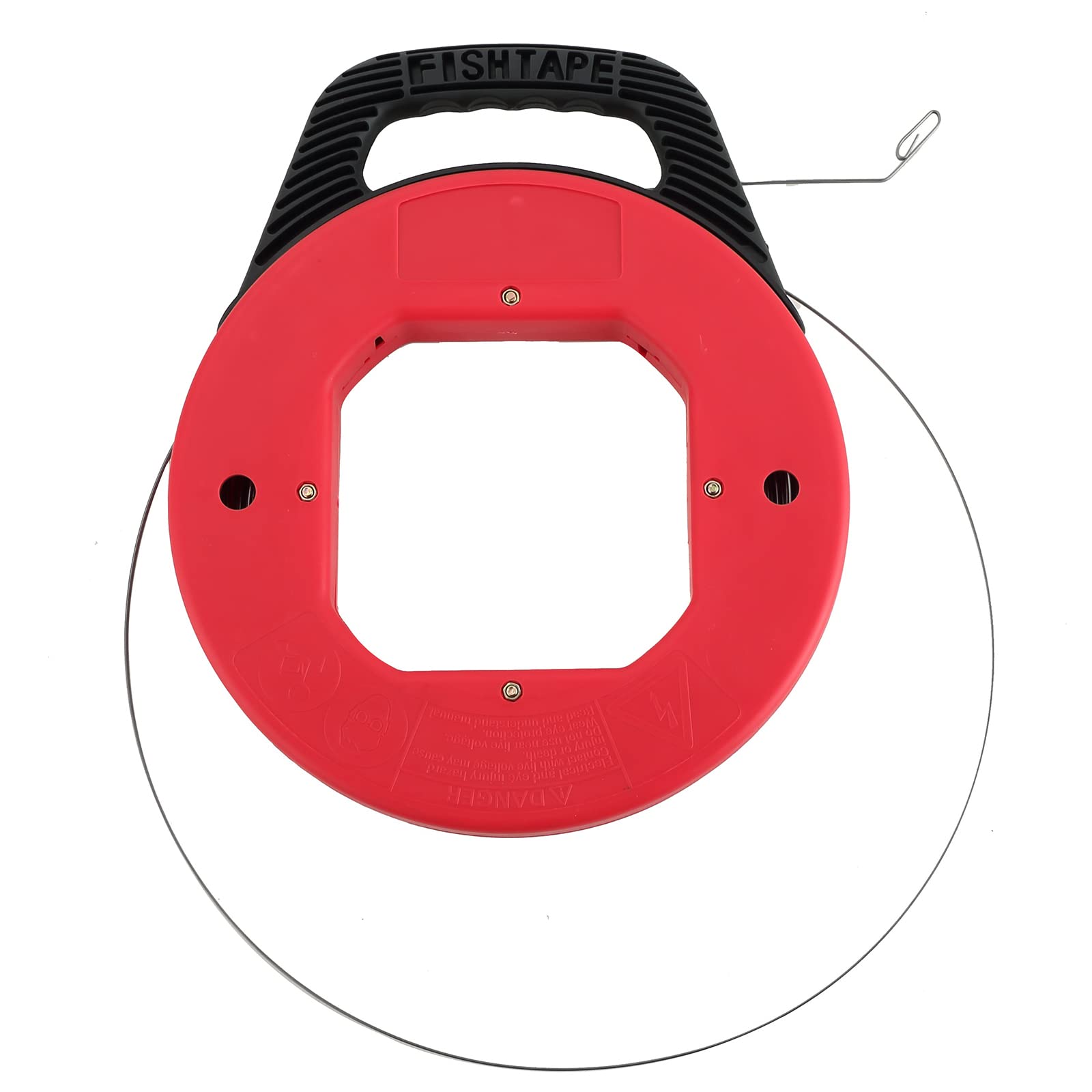 NATGAI 100FT Fish Tape Hand Wire Puller, Electrician Reel Pull Wires ...