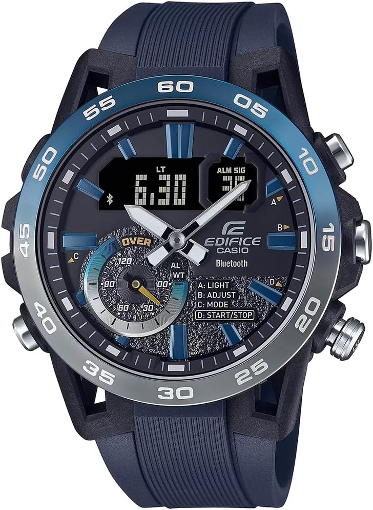 Casio Edifice ECB-40NP-1ADF Bluetooth Analog-Digital Black Dial Men ...
