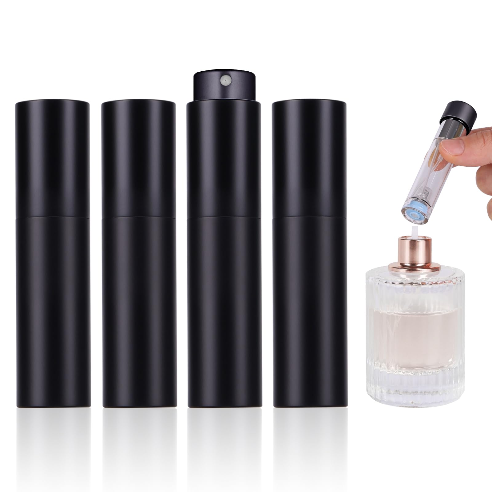 Amazon.com: ShiningBeee Perfume Travel Refillable Bottle 4Pcs 5ML Mini ...