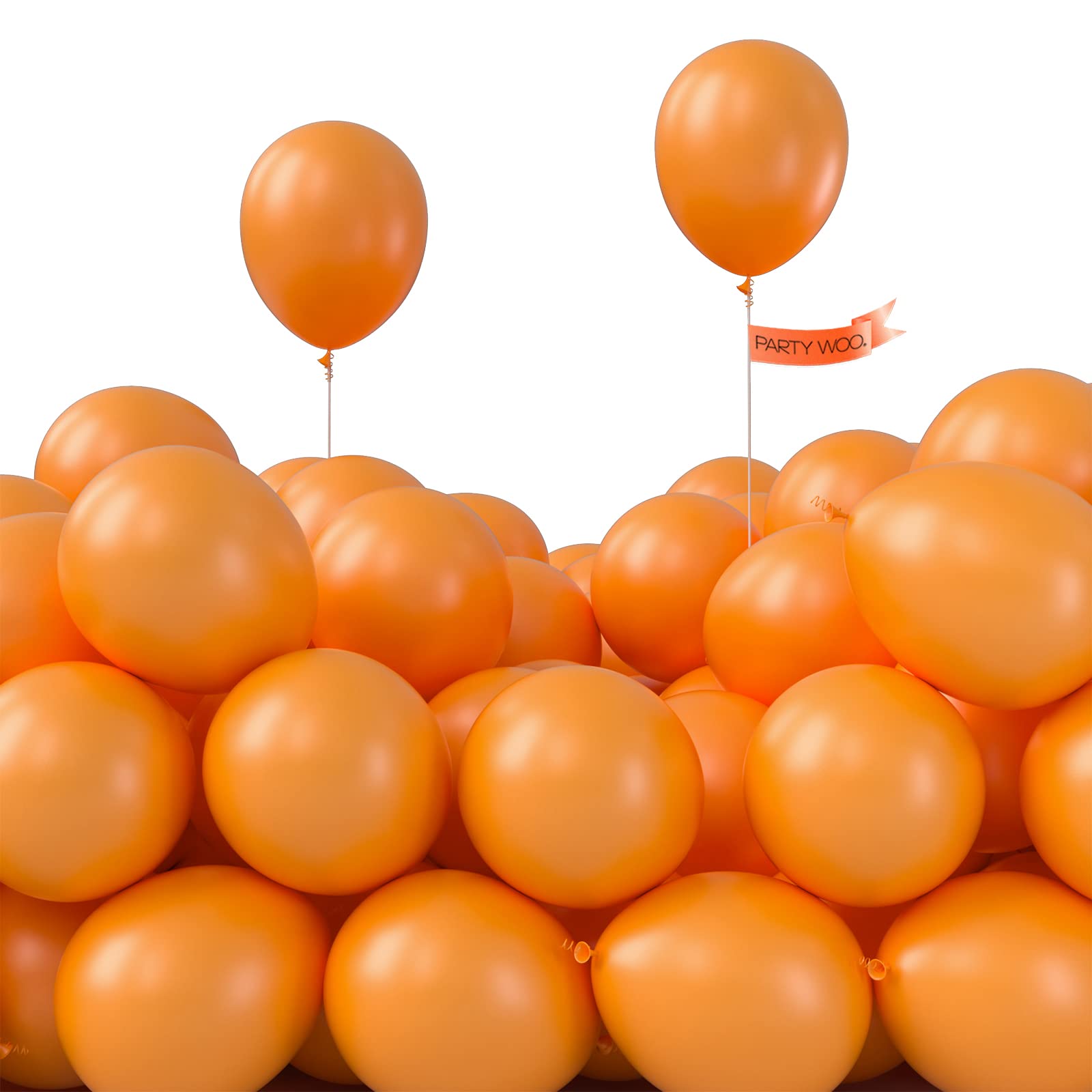 Amazon.com: PartyWoo Tangerine Orange Balloons, 120 pcs 5 Inch Dark ...