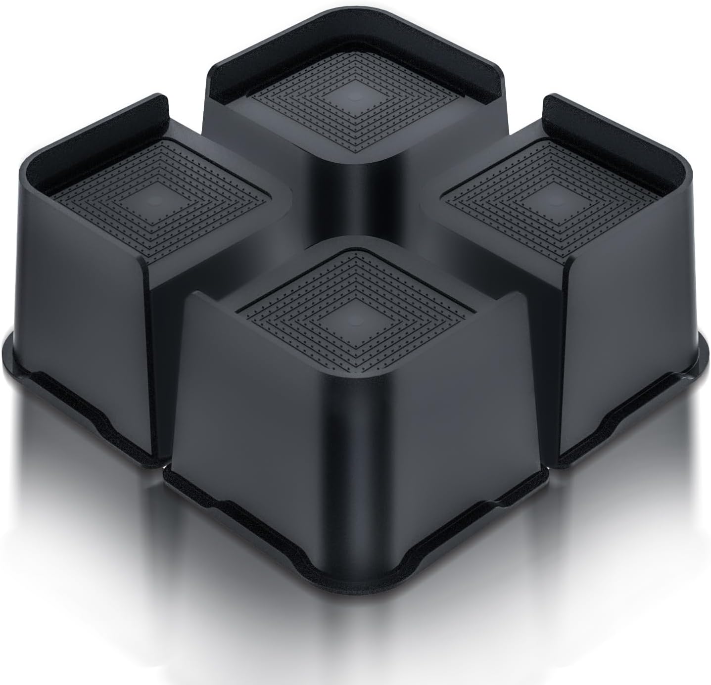 Amazon.com: Ecally Bed Risers (Set of 16) Adjustable Furniture Risers 3 ...