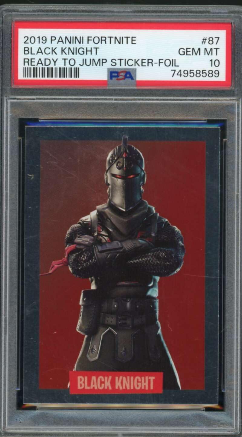 Amazon.com: Black Knight Card 2019 Panini Fortnite USA Sticker (pop 8 ...