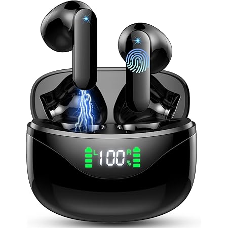 Amazon.com: Wireless Earbuds, Bluetooth 5.3 Headphones Stereo Bass ...
