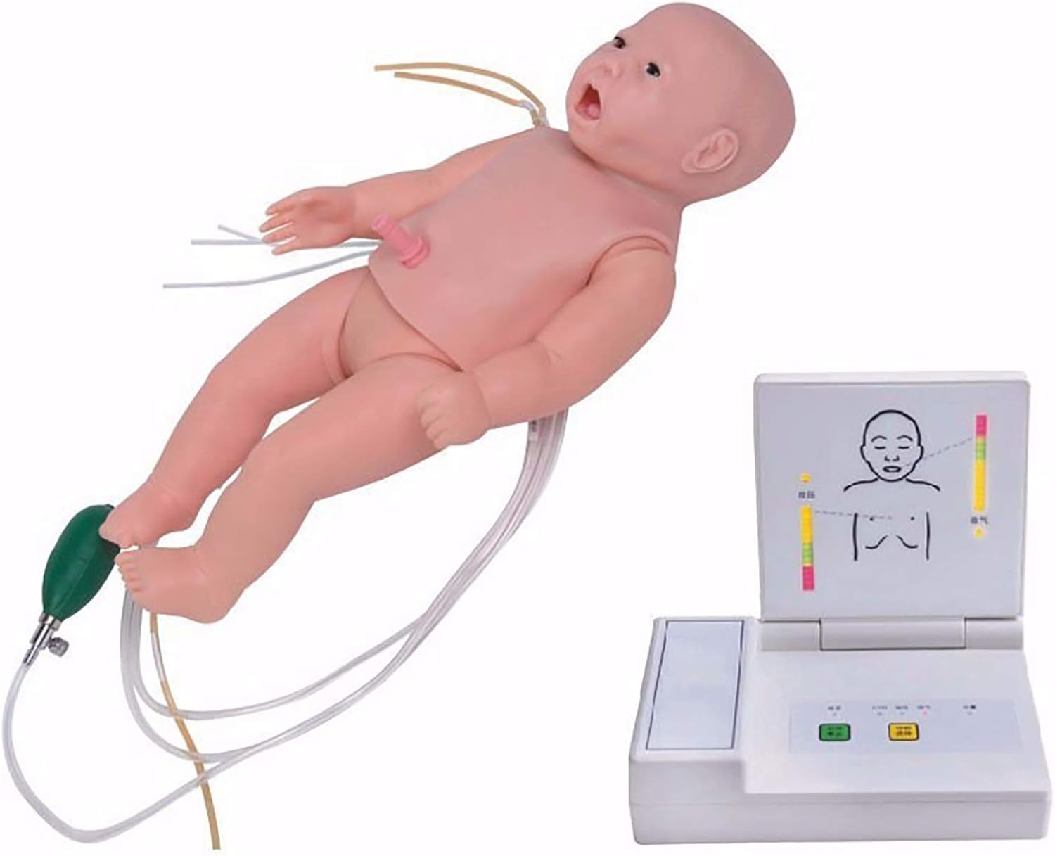 Newborn Cardiopulmonary Resuscitation Simulator Training Manikin Baby ...
