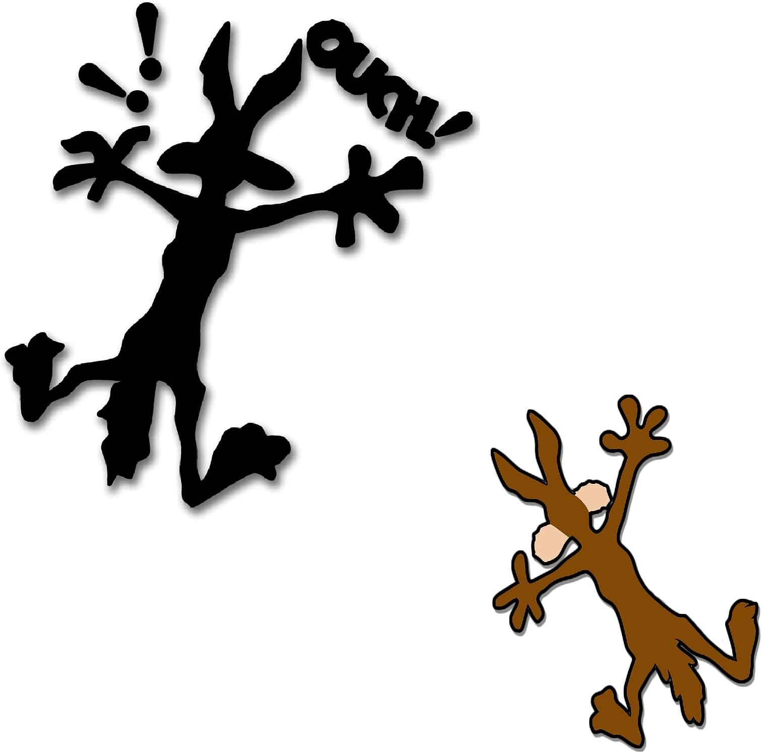 Amazon.com - Wile Coyote Splat Vinyl Sticker for Car Window Bumper ...