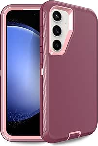 Anloes Defender Case for Samsung Galaxy S25 5G, Heavy Duty Shockproof Dustproof 3 in 1 Rugged ...