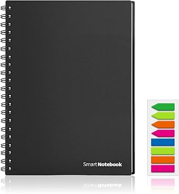 Amazon.com : HOMESTEC Reusable Smart Notebook - A4, Black, 6 Page ...
