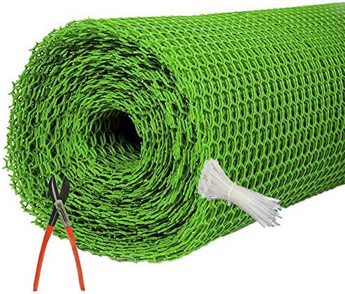 SAI PRASEEDA PVC Garden Fencing Net_Mesh_4 Feet Height X 15 Feet Length ...