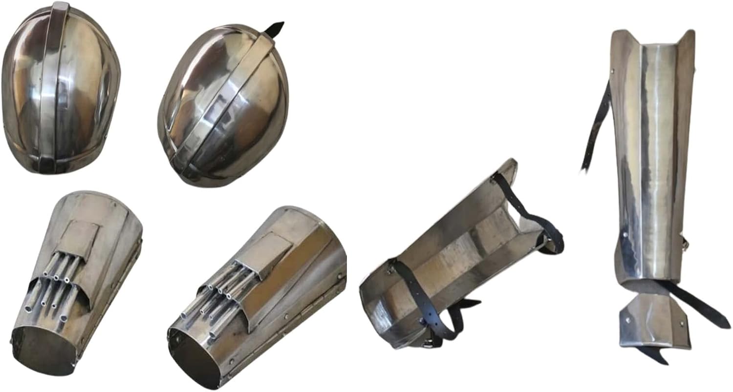 Amazon.com: Mandalorian Leg Armor Guard with Arm Bracers and Pair of ...