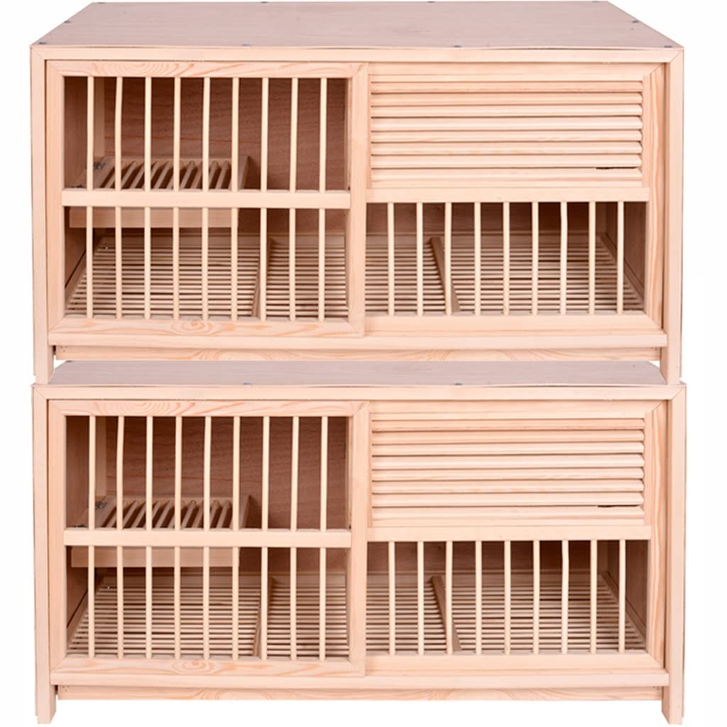 Buy DXIUMZHP Bird Aviary House Bamboo Bird Cage, Push-pull Door Pigeon ...