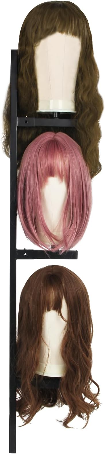 Amazon.com: LUOKER 4pcs wig holder,Hanging wig head ,Can be stacked ...