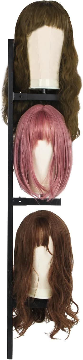 Amazon.com: Lhysn Wig Holder for Multiple Wigs Wall Mount Display Rack ...