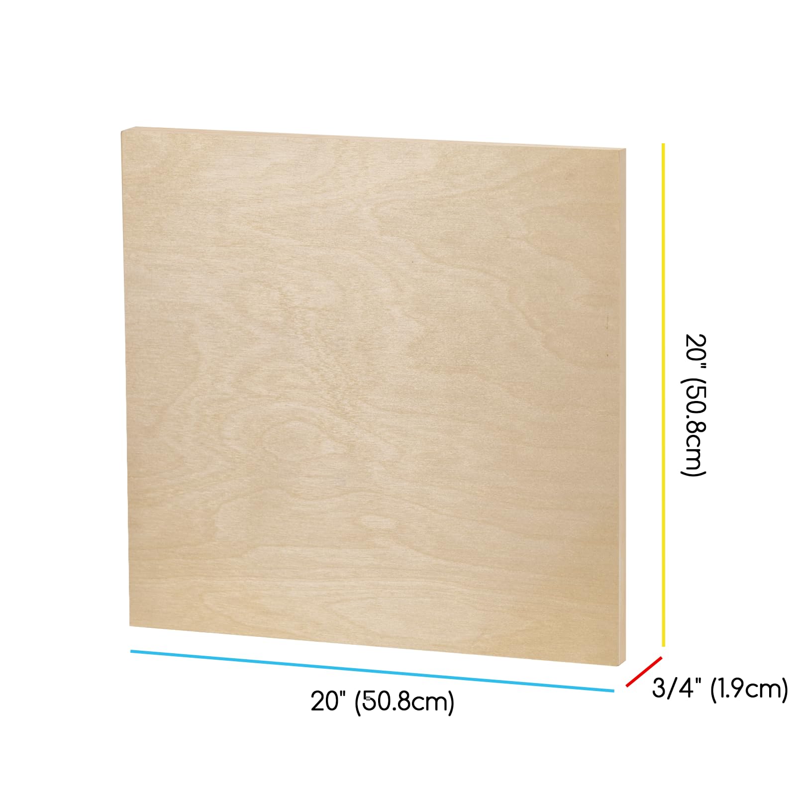 Snapklik.com : MEEDEN Unfinished Wood Canvas Board: 3/4” Deep 20x20 ...