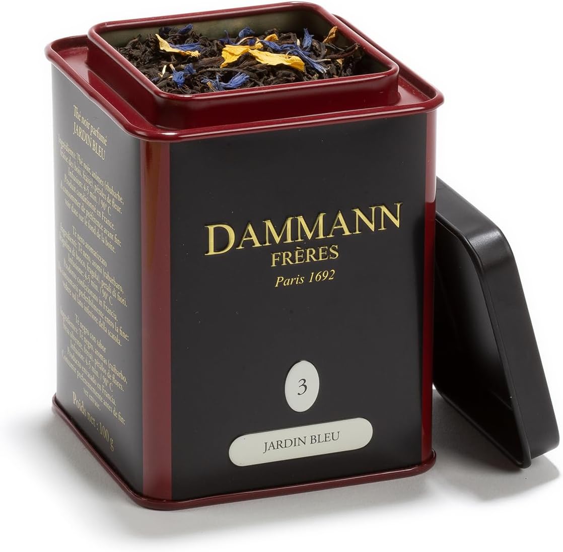 Dammann Teas 3 - Blue Garden 100 g Tin : Amazon.ca: Grocery & Gourmet Food