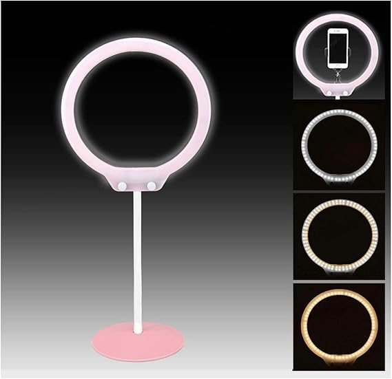 Amazon.com : 10" LED Ring Light Dimmable 7.5W 3200-5500K Desktop USB ...