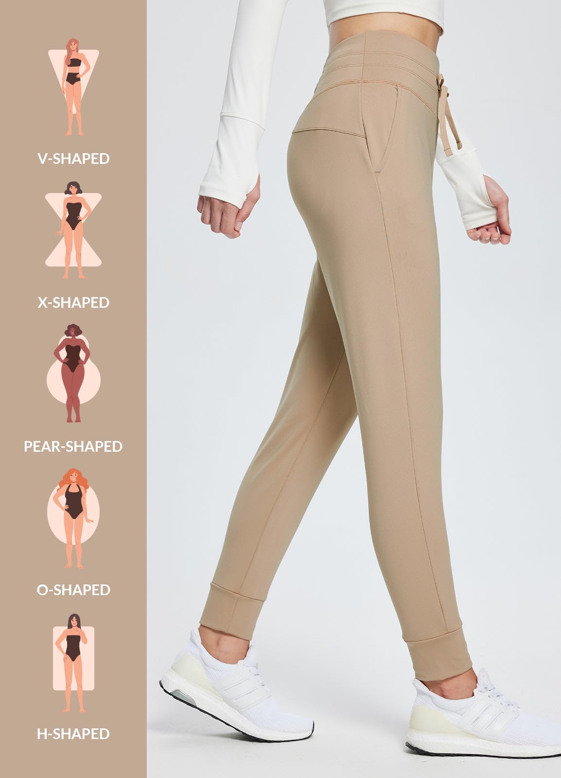 Snapklik.com : Baleaf Womens Fleece Lined Pants Water Resistant Winter ...