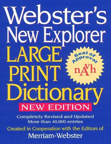 Amazon.com: Webster's New Explorer Large Print Dictionary ...