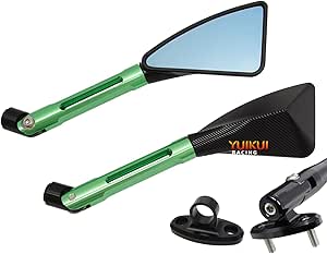 Amazon.com: Motorcycle Fairing Mirrors Full Aluminum CNC Rearview ...