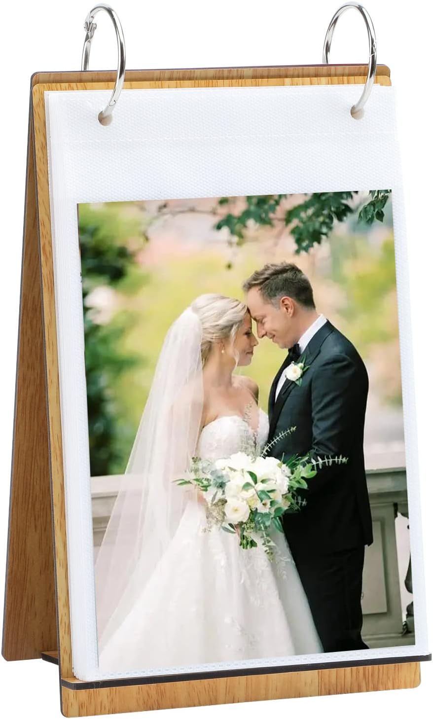 Amazon.com: ZEEYUAN 4x6 Photo Frame Flip Photo Album on Stand Vertical ...