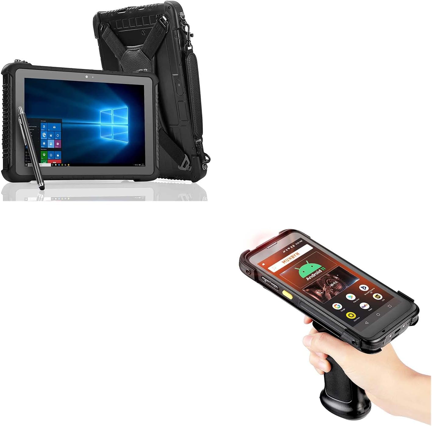 Amazon.com: MUNBYN Rugged Tablet, 10.1 inch Windows 10 Pro Rugged ...