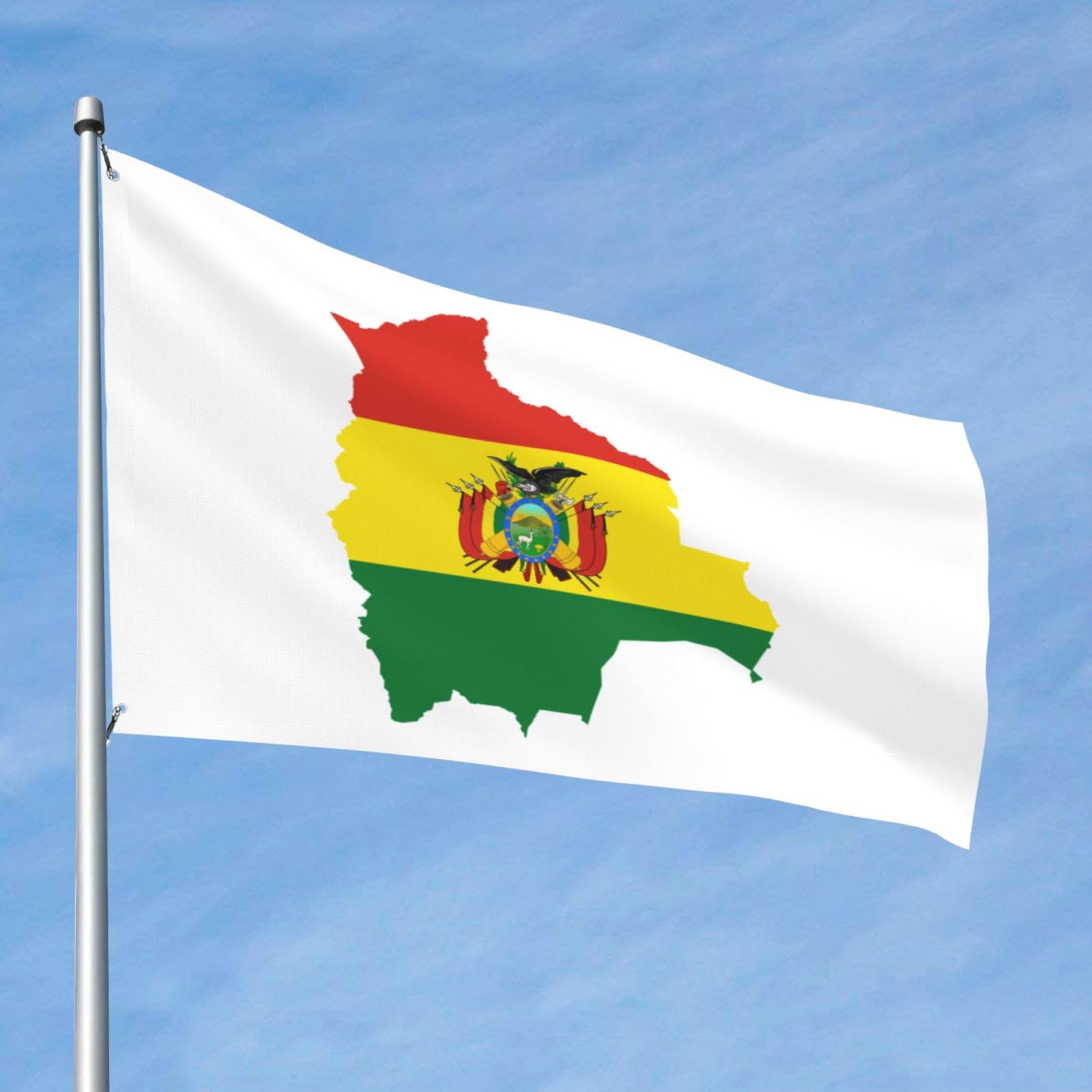 Bolivia Flag Map