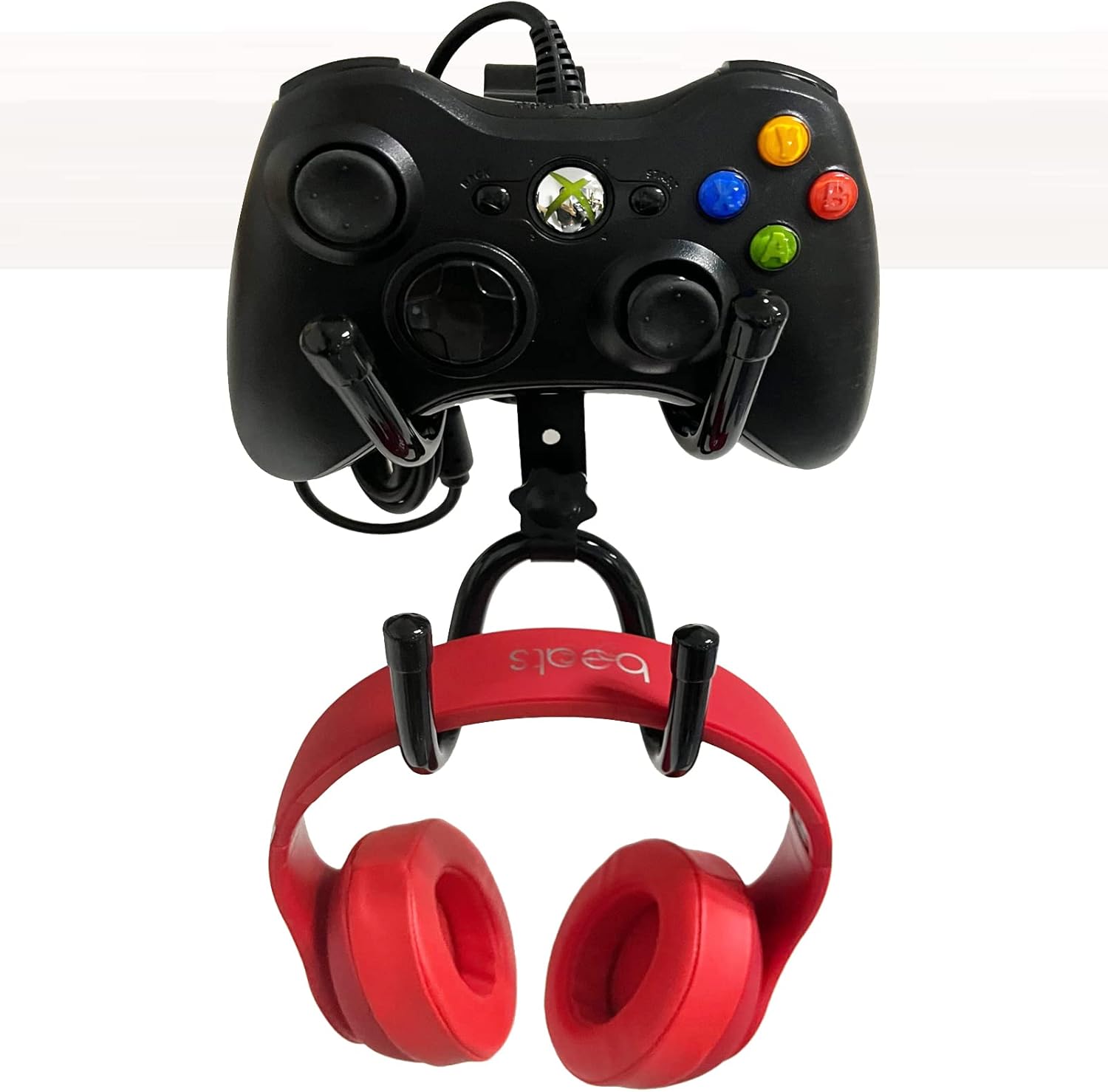 Amazon.com: Pmsanzay Desk Mount Double Game Controller & Headphone ...
