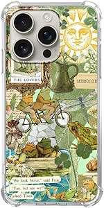 Amazon.com: Ospavbinez Hippie Frog and Toad Case Compatible with iPhone 16 Pro Max, Green Frog ...