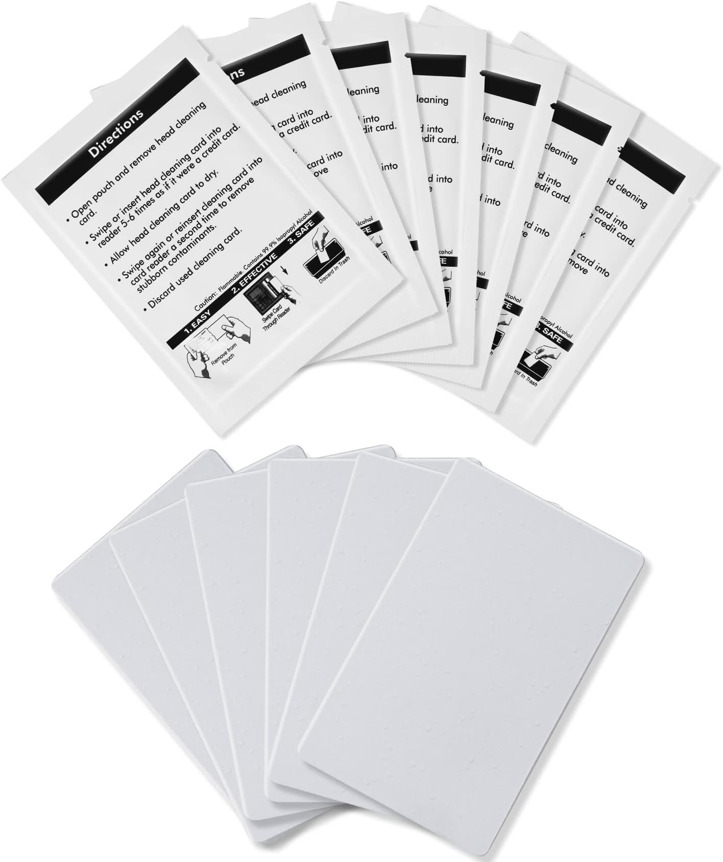 Amazon.com: Sliner 100 Pcs Credit Card Reader Cleaner Cards Cr80 Card ...