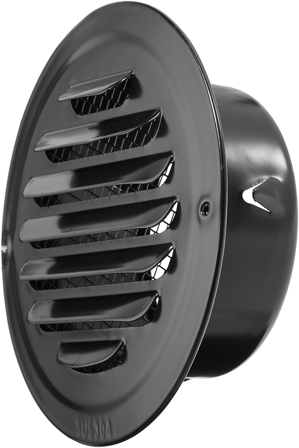 6 Inch Black Air Vent Covers, LouanXpert Stainless Steel Round Wall ...