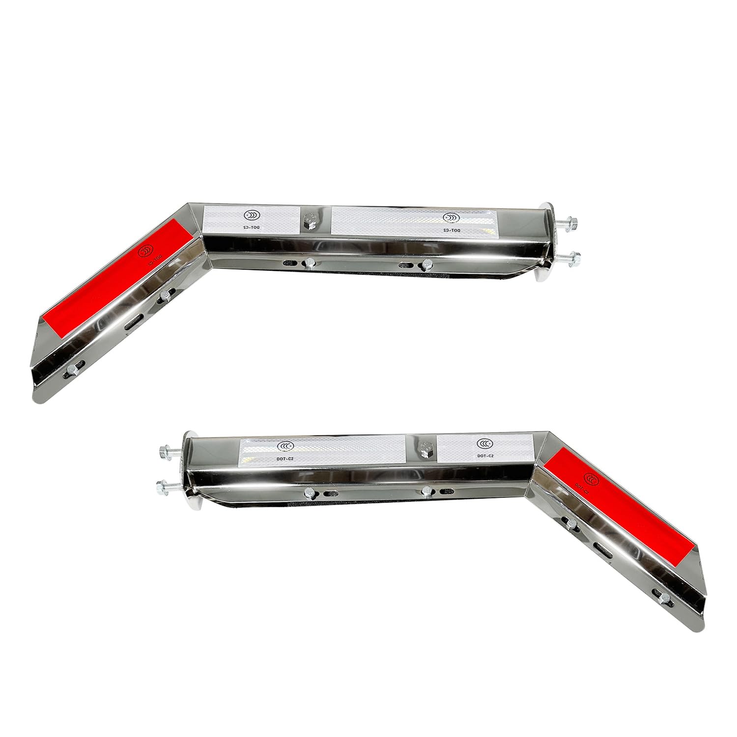Amazon.com: BST BSSP Pair Chrome Angled Spring Loaded Mud Flap Hanger ...