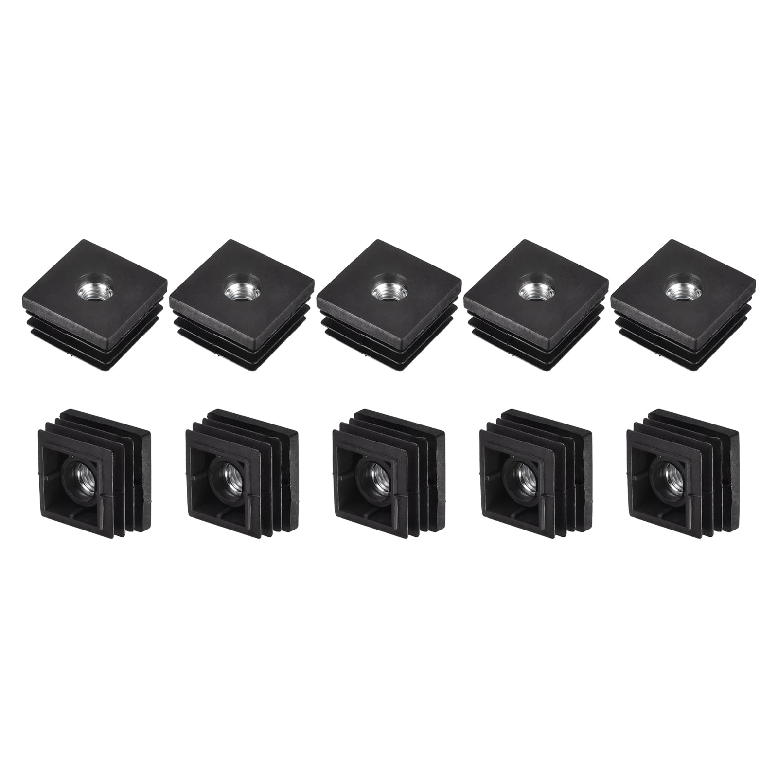 Amazon.com: uxcell 16Pcs Plastic Threaded Tube Inserts with M8 Thread ...