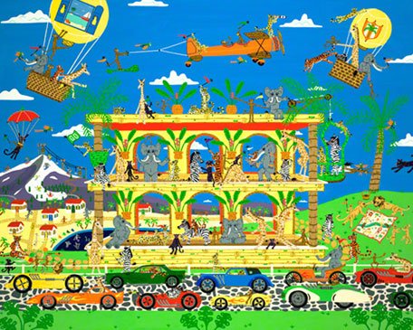 Amazon.com : Oopsy daisy The Furry 500 Canvas Wall Art by Barry Van ...