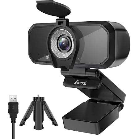 Amazon.com: Aoozi Upgrade Webcam, Full HD 1080P Webcam with Privacy ...