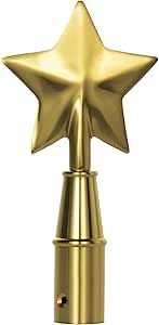 Amazon.com : FRF FLAG Gold Brass Pentagram for Indoor Flagpole Finials ...