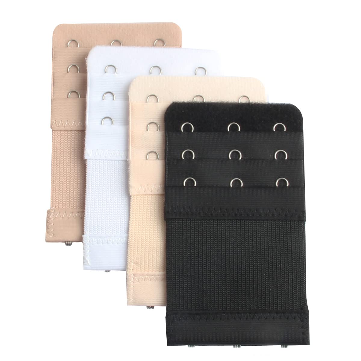 JFFX Bra Extender 3 Hooks 3 Rows, Stretchy Soft and Comfortable Bra ...