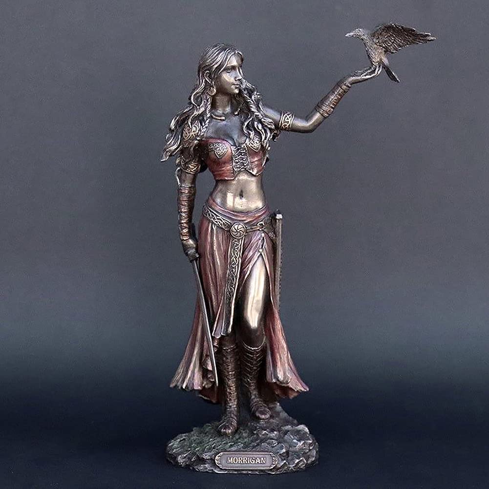 Buy BLOOOK Mythological Sculpture Goddess Figure, Celtic Queen of War ...