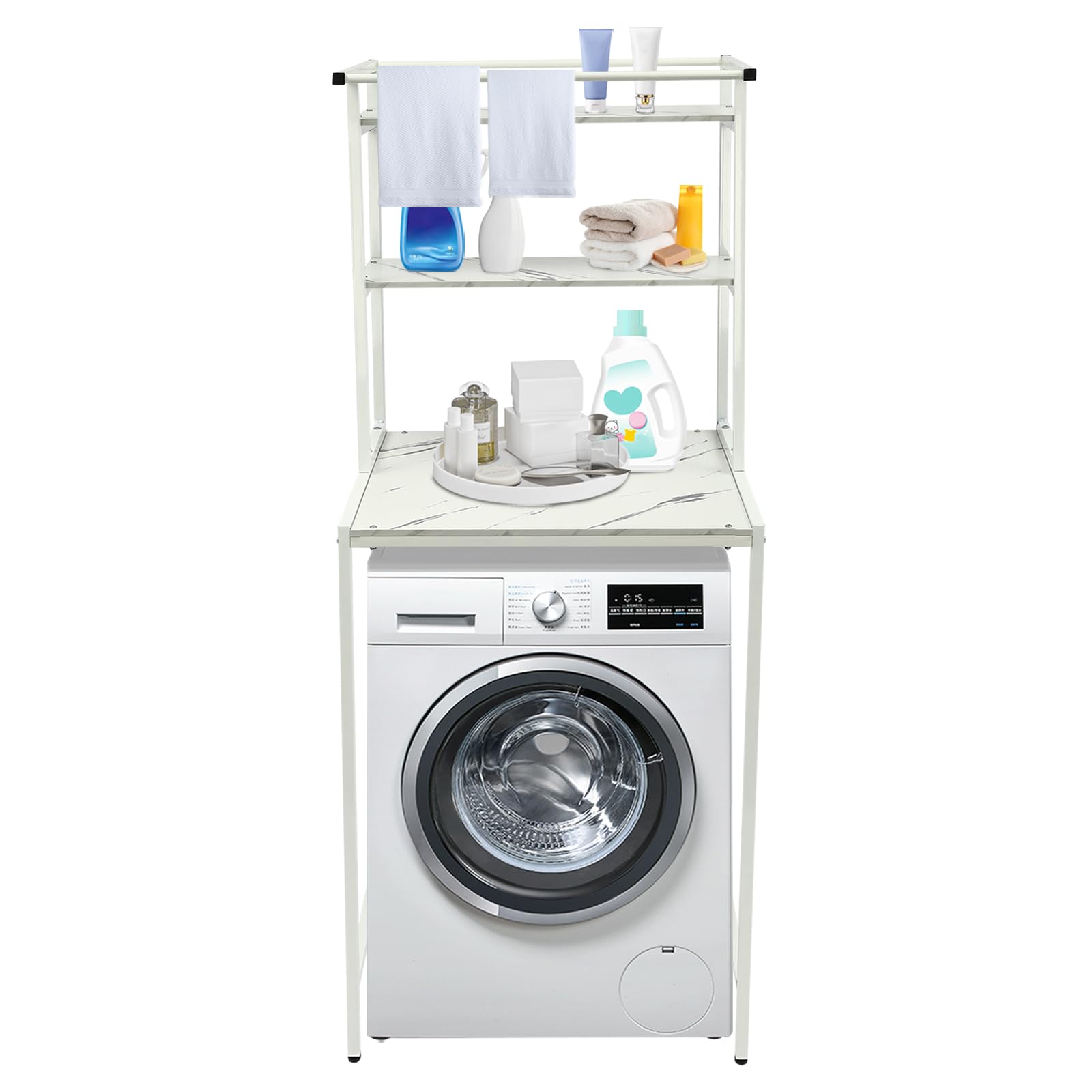 Amazon.com: Over Washer and Dryer Shelves,Dryer Storage Shelf,3 Tiers ...