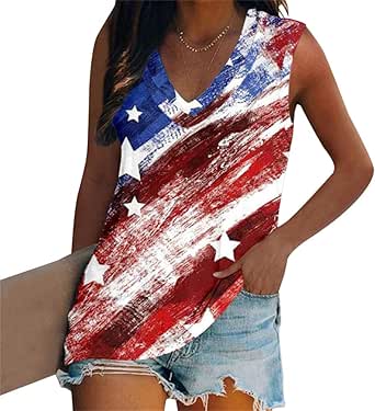 American Flag Tank Tops 250 Anniversary Shirt for Women 4th of July ...