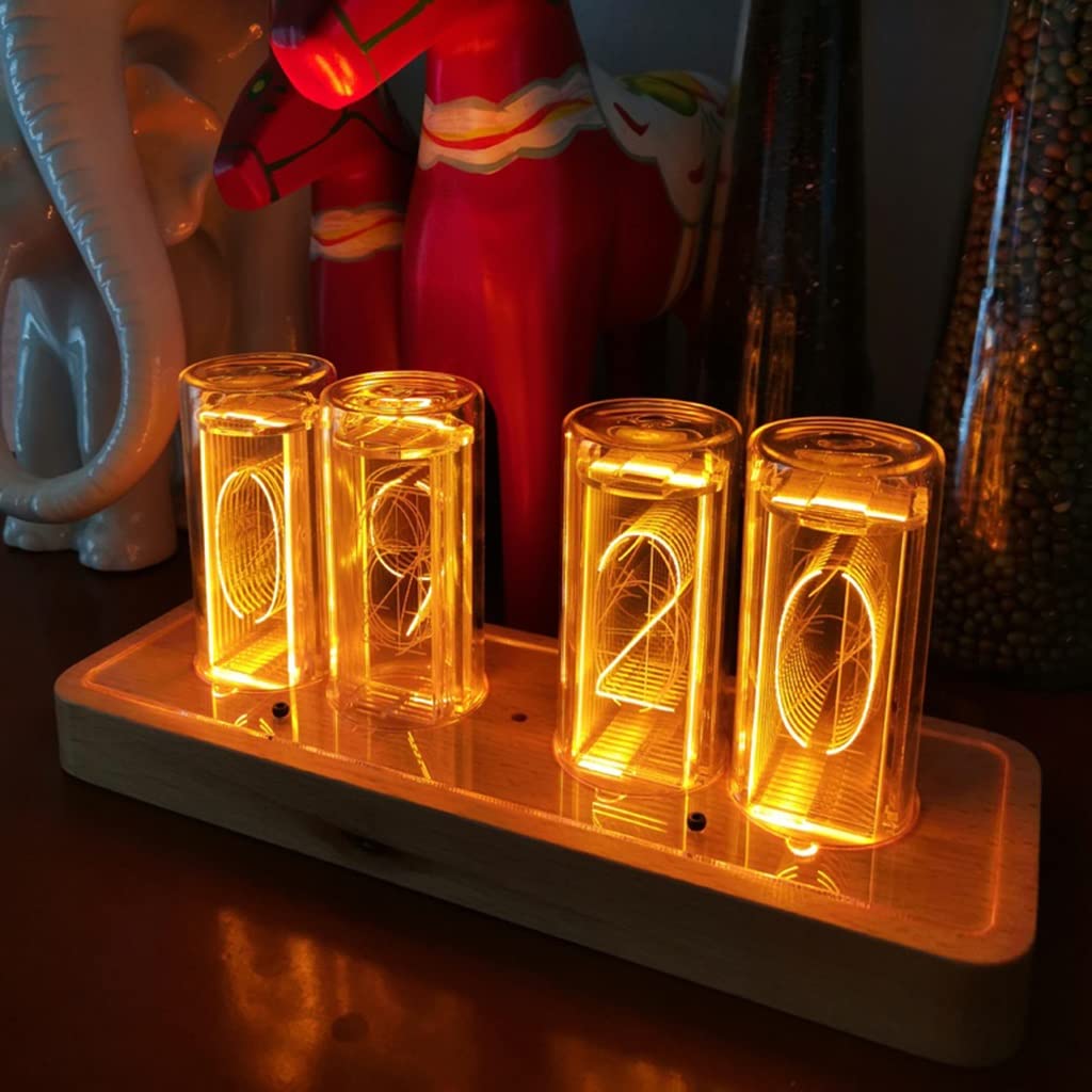 Buy JDKC- Pseudo Glow Tube Clock, 4/6-Digit Nixie Tube Clock, USB ...