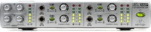 Amazon.com: Behringer MiniAmp AMP800 4-channel Headphone Amplifier ...
