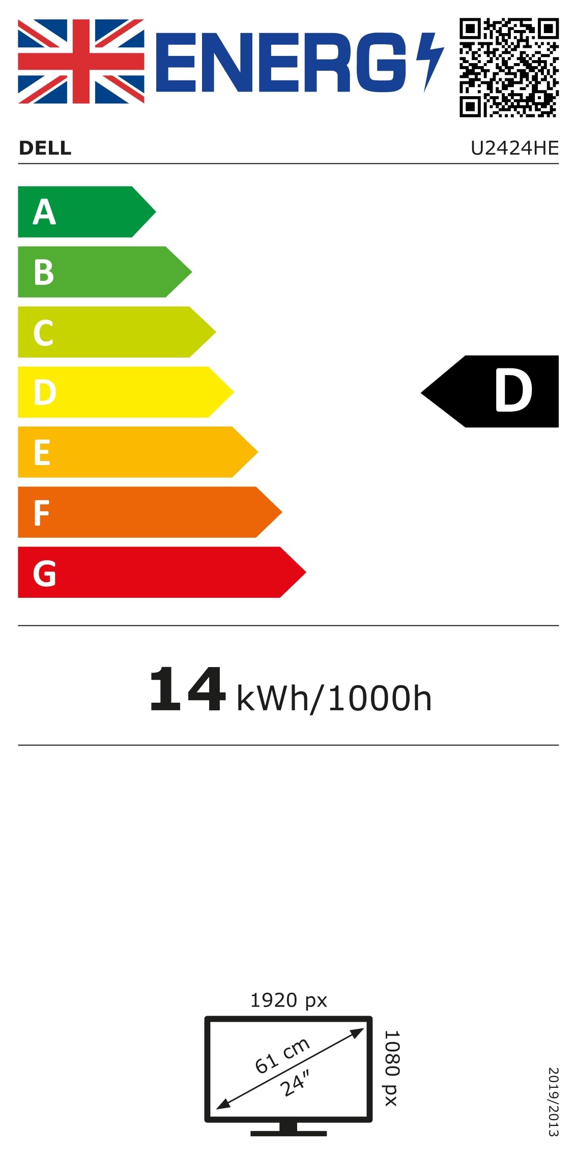 Dell U2422HE UltraSharp USB-C 24 Inch Full HD (1920x1080) Monitor, 60Hz ...