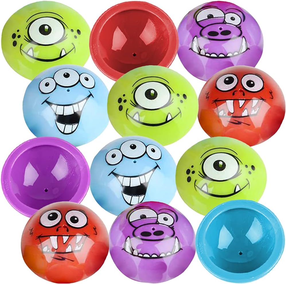 Amazon.com: ArtCreativity Monster Poppers, Set of 12, Pop-Up Half Ball ...