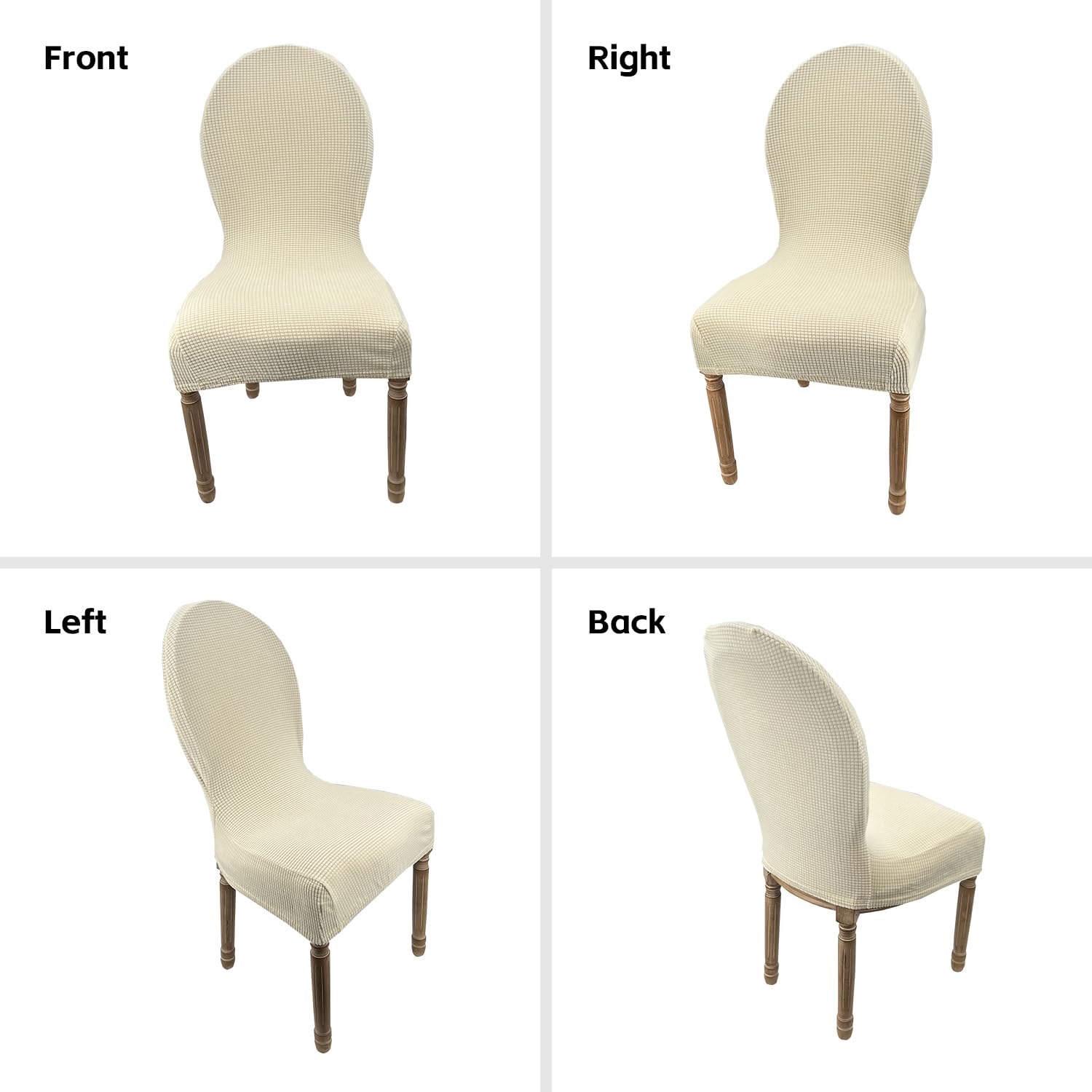 Round Back Dining Room Chair Slipcovers
