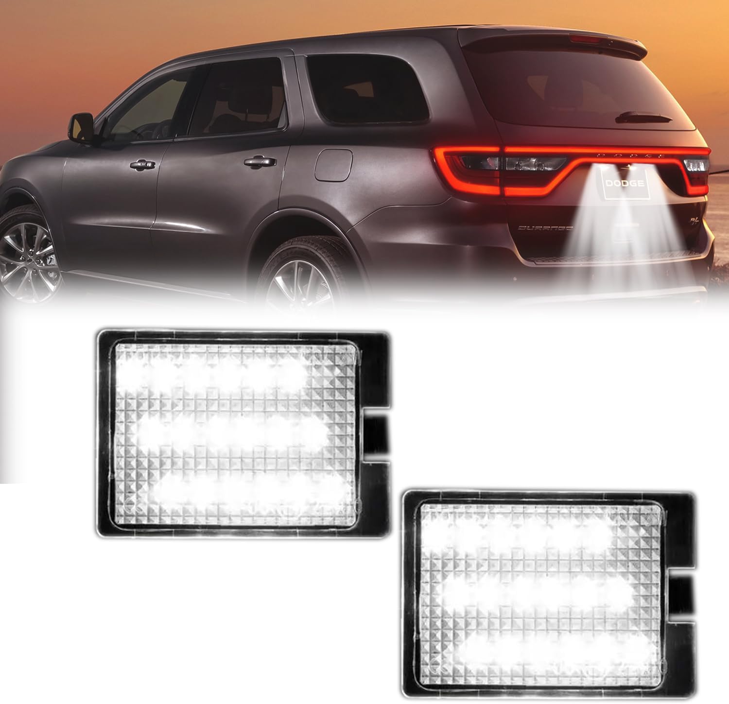 Amazon.com: LED License Plate Lights For Dodge Durango 2014-2020 Pickup ...